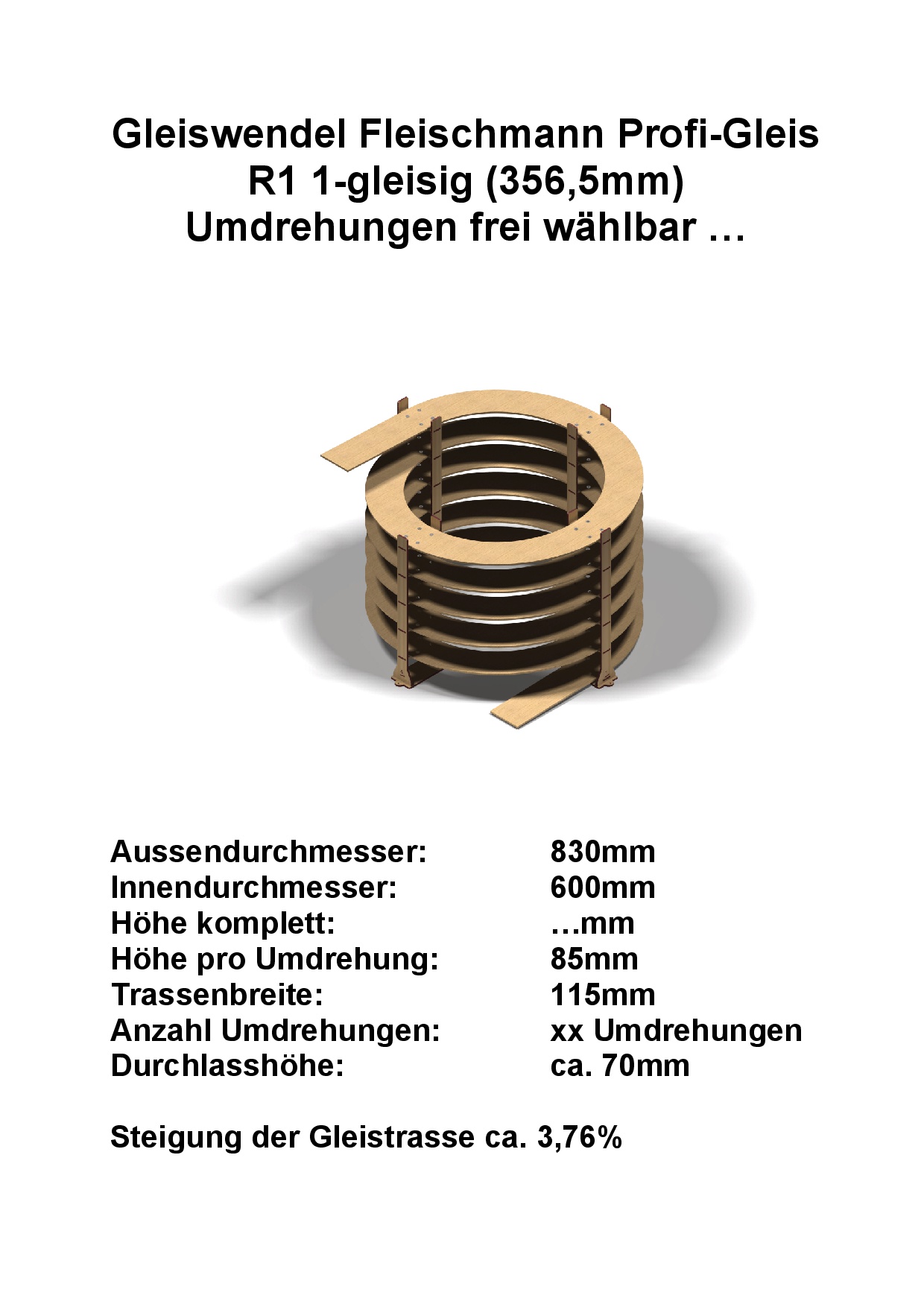 Der Gleiswendel Profi - Gleisewendel